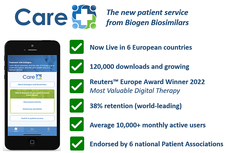 Care+ app | Patiëntenvereniging voor ziekte van Crohn & Colitis ulcerosa